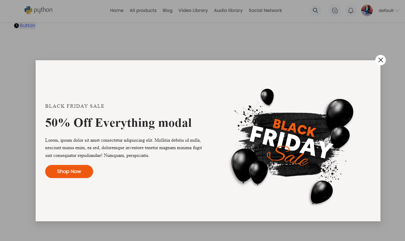 Popup Modal: Now Available on Div & Icon Button Widgets!