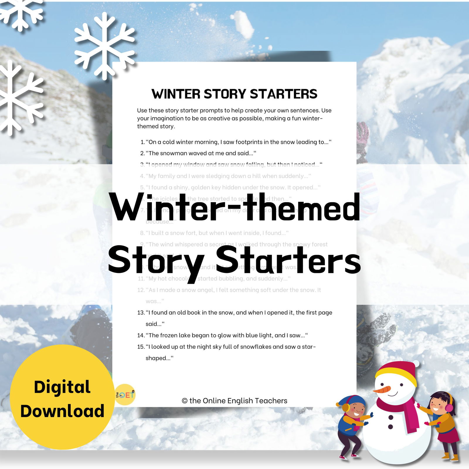 Winter-themed Story Starters | Details